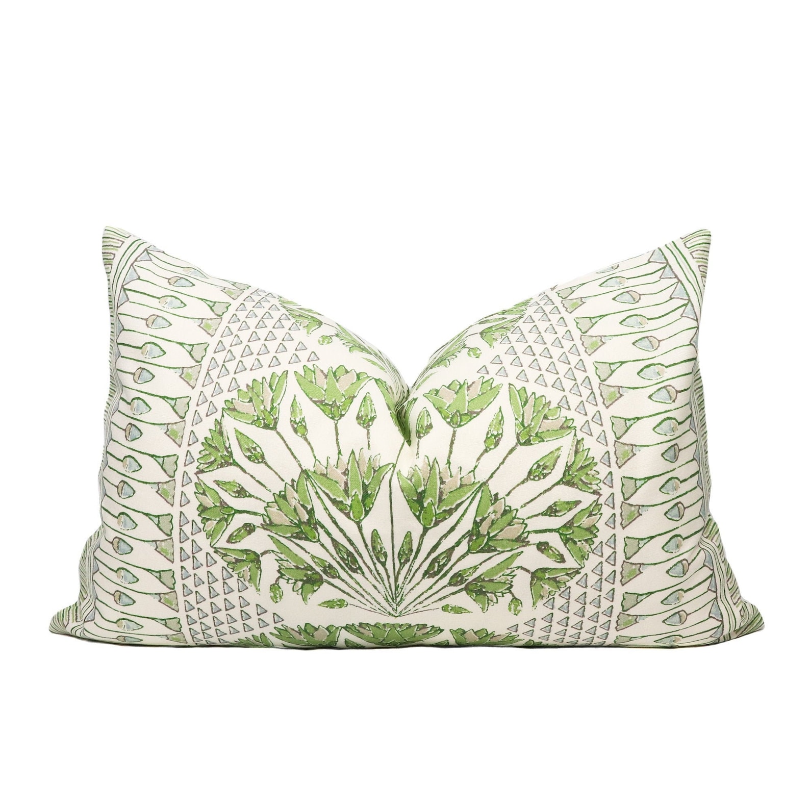Anna French Cairo Pillow Cover in Green and White AF9623 // - Etsy