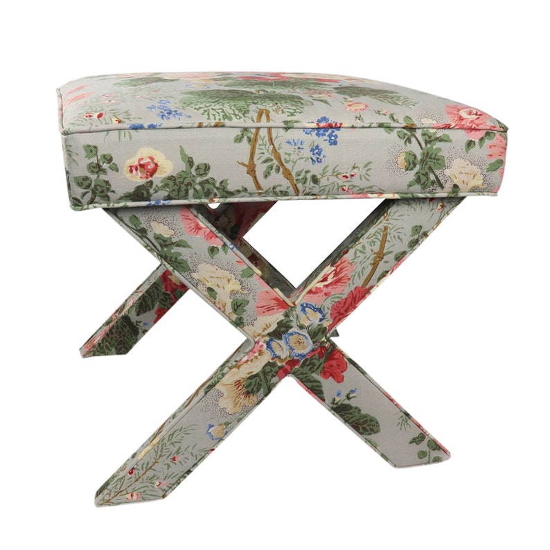 CUSTOM Upholstered X-benches Design YOUR Own With ANY | Etsy