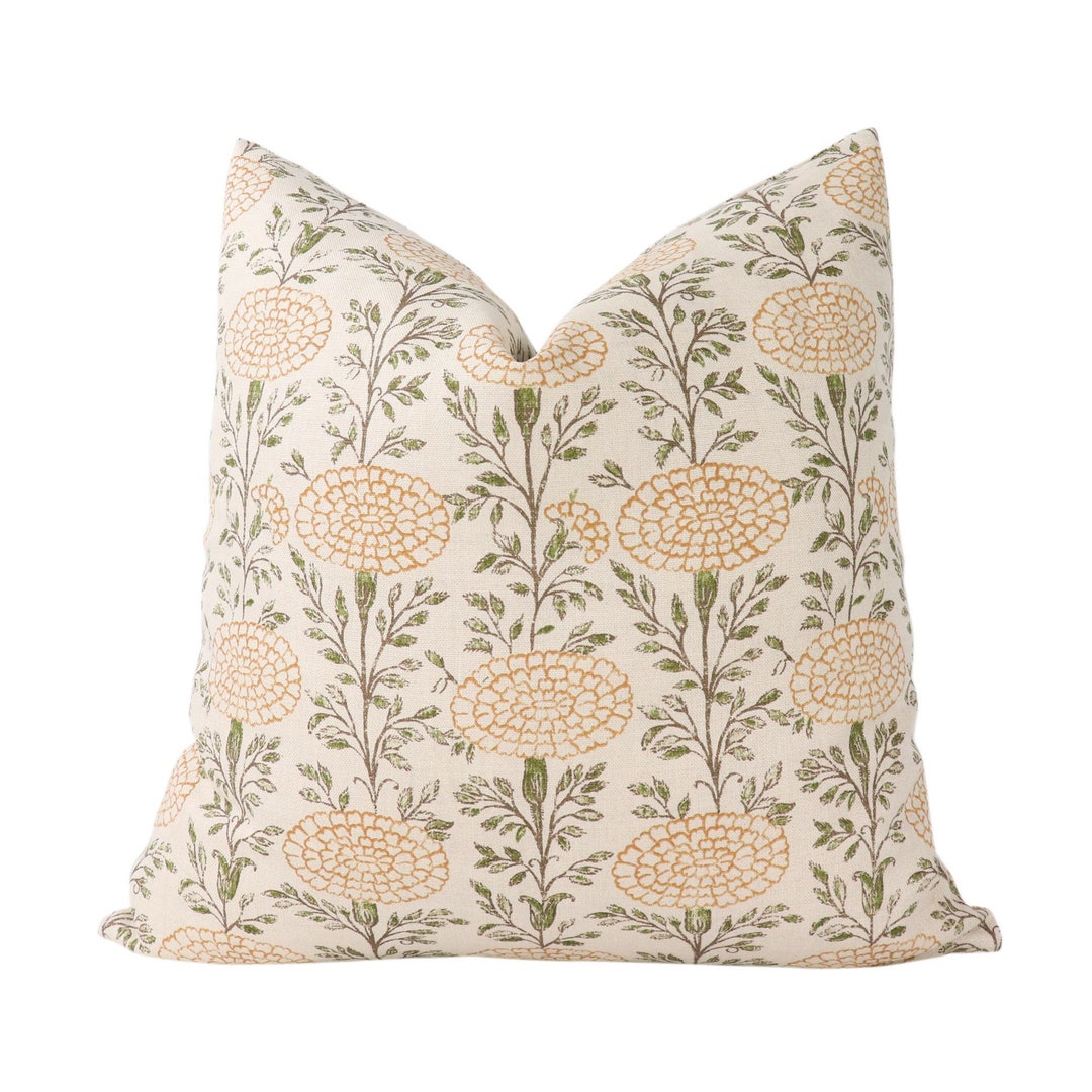 Lisa Fine Samode Pillow Cover in Curry SAM/03 - on Both Sides ...