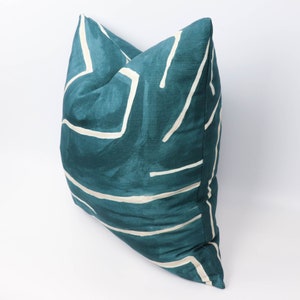 Lee Jofa Graffito Pillow Cover in Teal/pearl GWF-3530.53.0 - on Both ...