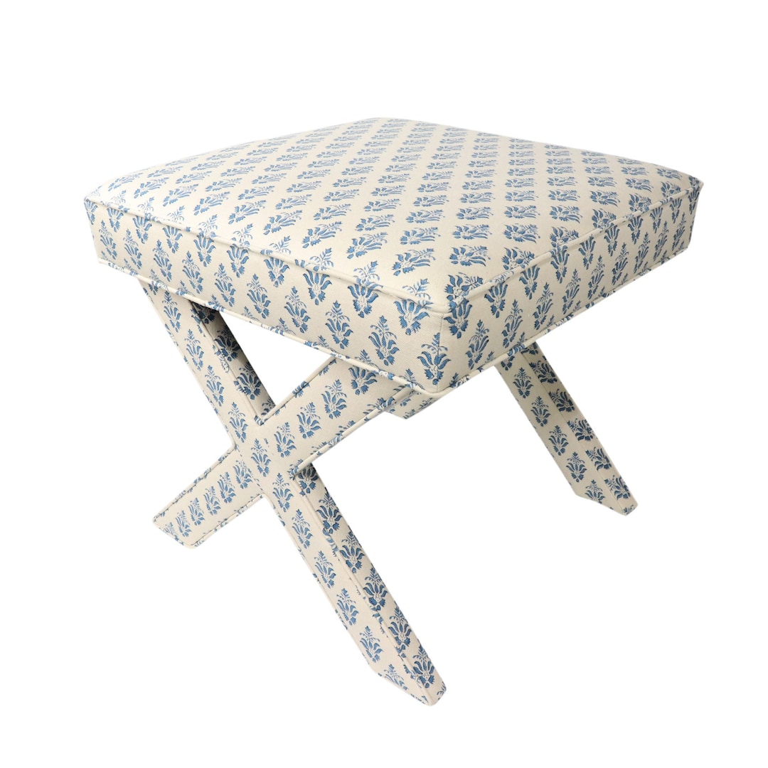 CUSTOM Upholstered X-benches - Design YOUR Own - With ANY Fabric - Etsy