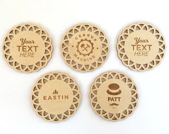 Custom Logo Coasters - Etsy