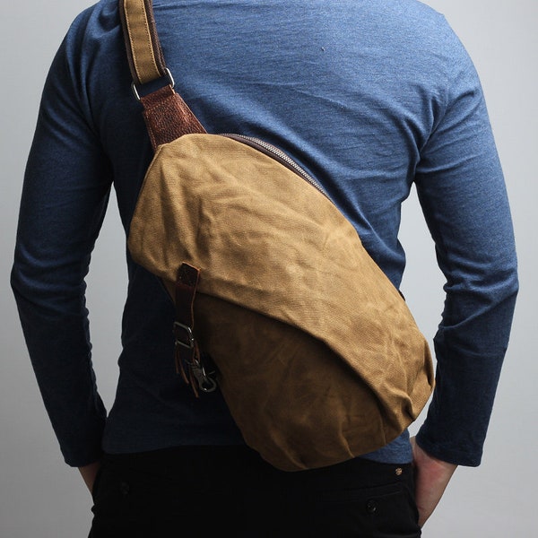 Canvas Sling Bag - Etsy
