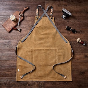Personalized Canvas Apron, Custom Bar Apron, Canvas Workshop Apron ...