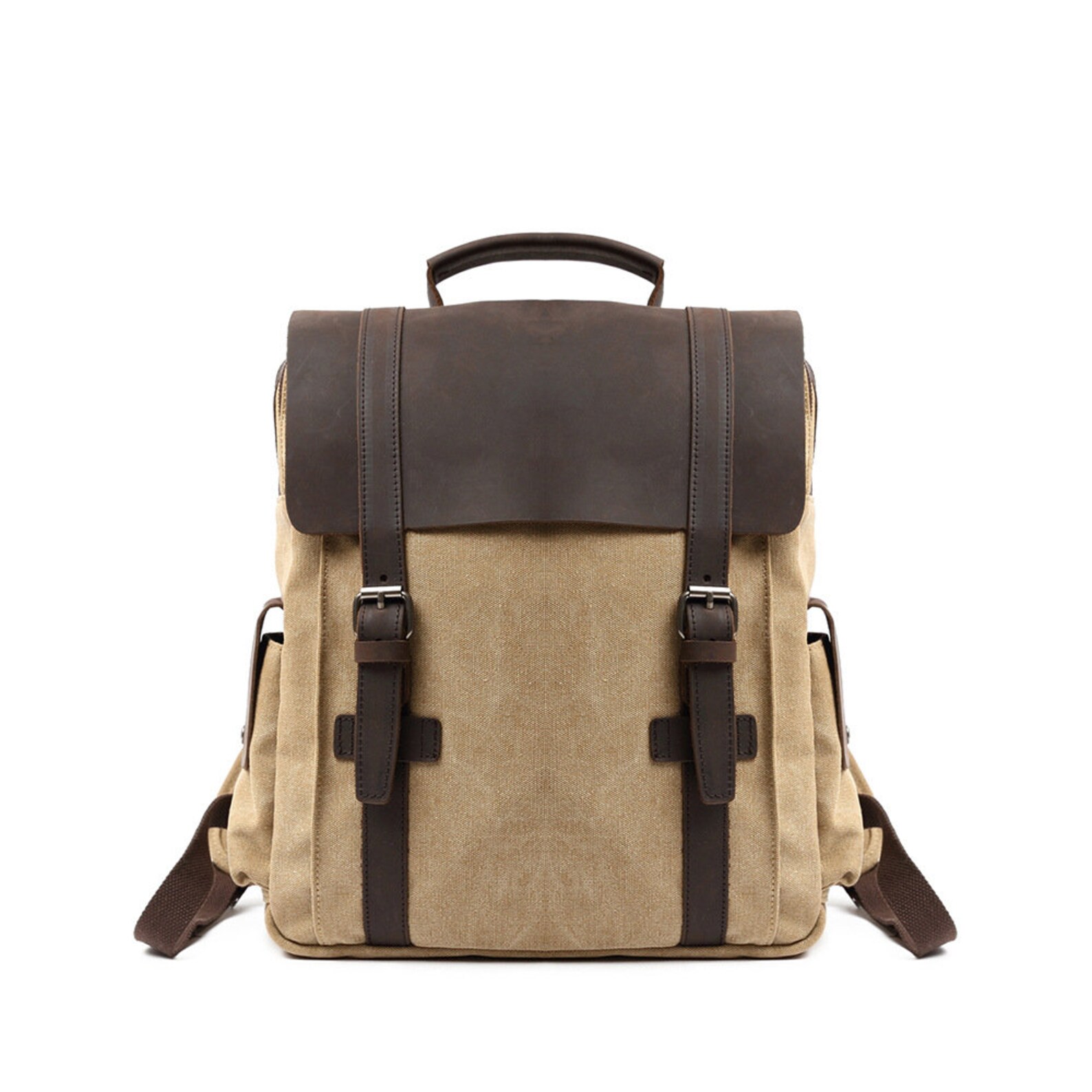 Personalized Canvas School Backpack Travel Backpack Hiking - Etsy