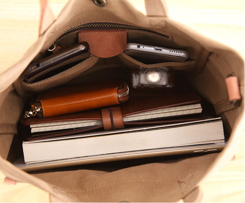 Handmade Canvas Sling Bag Canvas Shoulder Bag Casual Satchel | Etsy