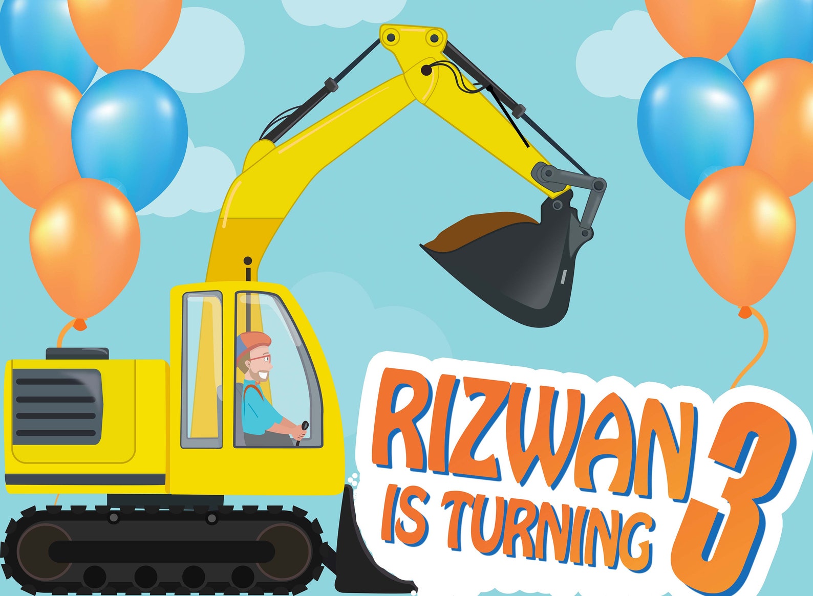 Blippi excavator cake Blippi birthday cake Blippi cake | Etsy Blippi excavator cake Blippi birthday cake Blippi cake | Etsy