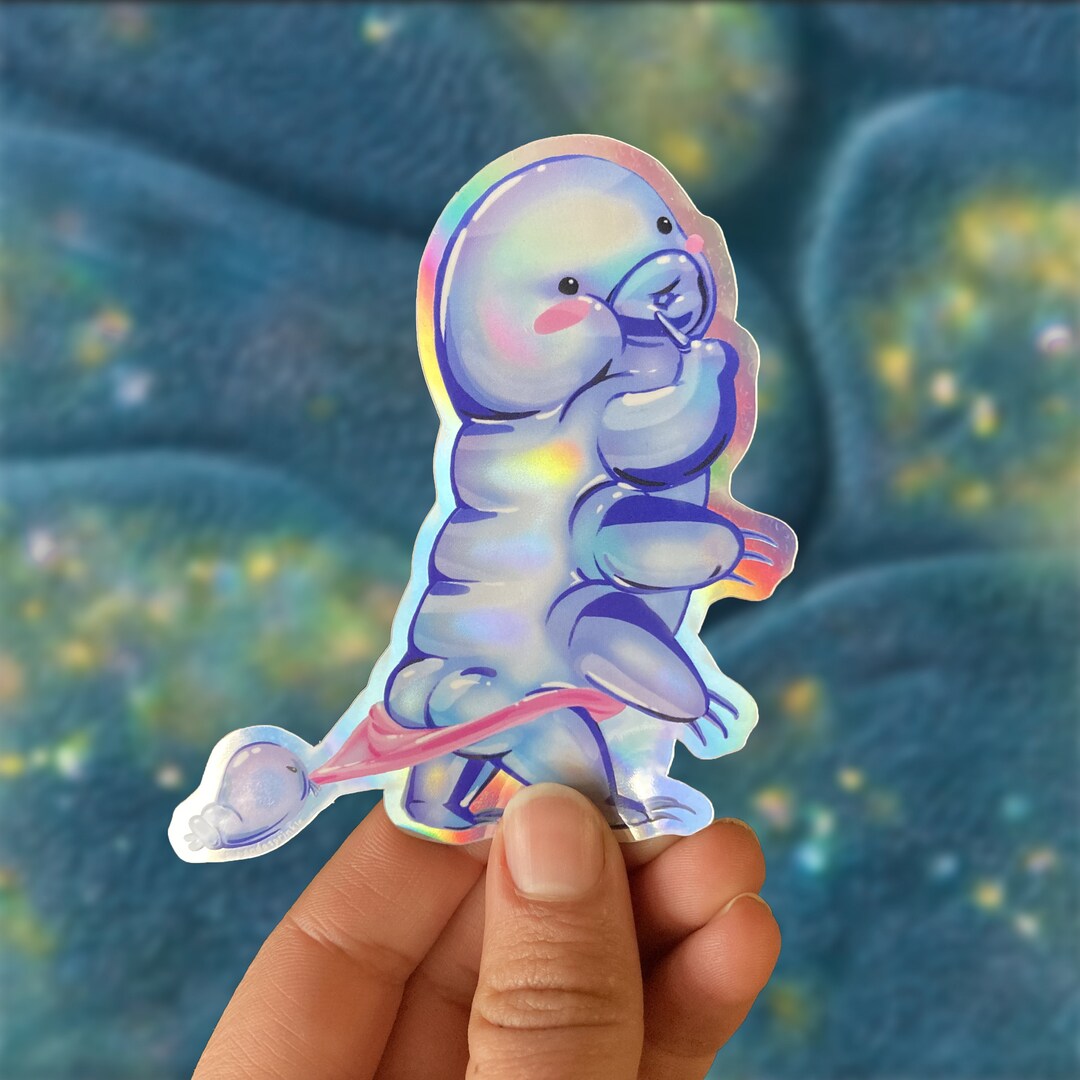 Holographic Tardigrade Oopsie Sticker - Etsy