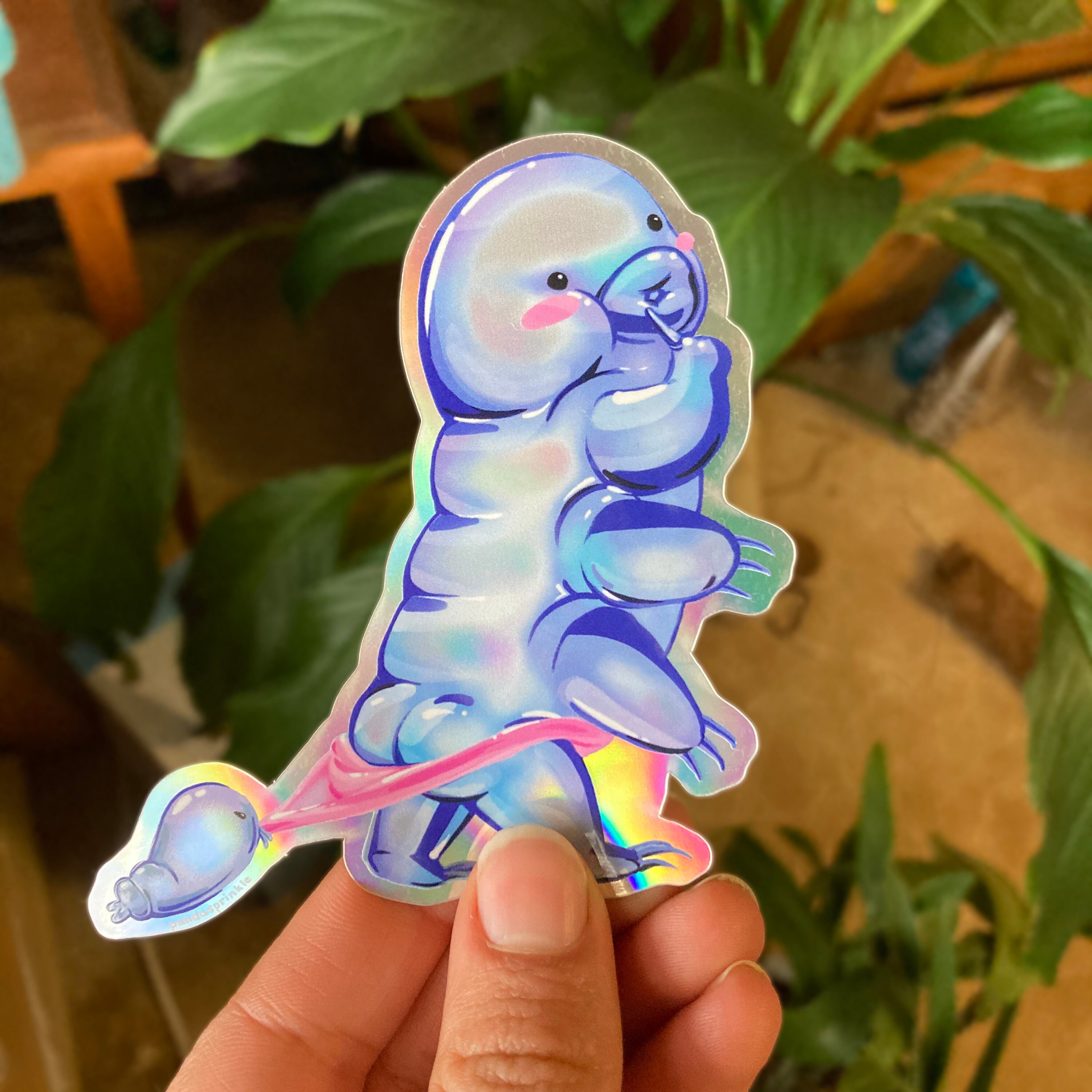 Holographic Tardigrade Oopsie Sticker - Etsy