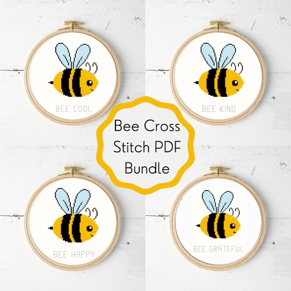Bee Cross Stitch Pattern - Etsy