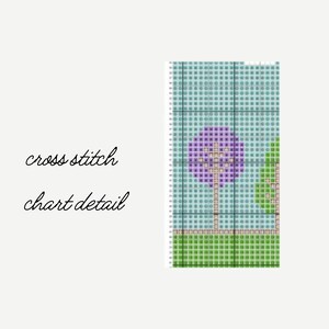 Colorful Trees Cross Stitch Pattern: Modern Geometric Design (PDF ...