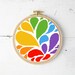 Abstract Rainbow Cross Stitch Pattern, Splash of Color, Rainbow Art ...