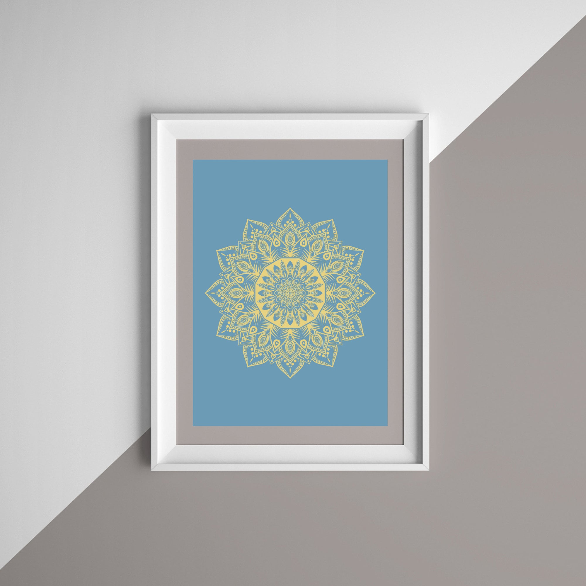 Golden Mandala Wall Art Printable Set, Boho Mandalas, Boho Chic Wall ...