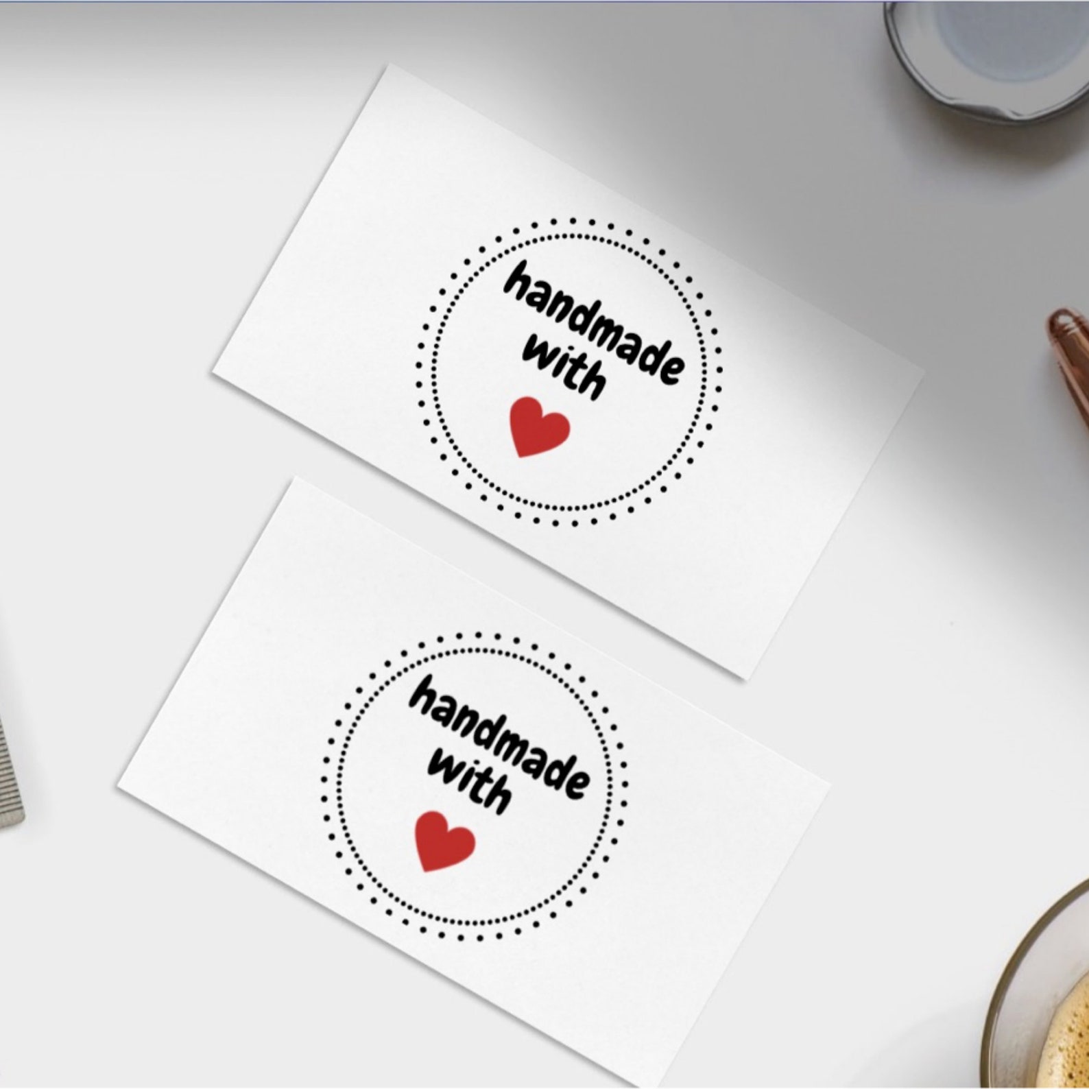 Printable Handmade With Love Gift Tags, Handmade With Love Cards, Made ...