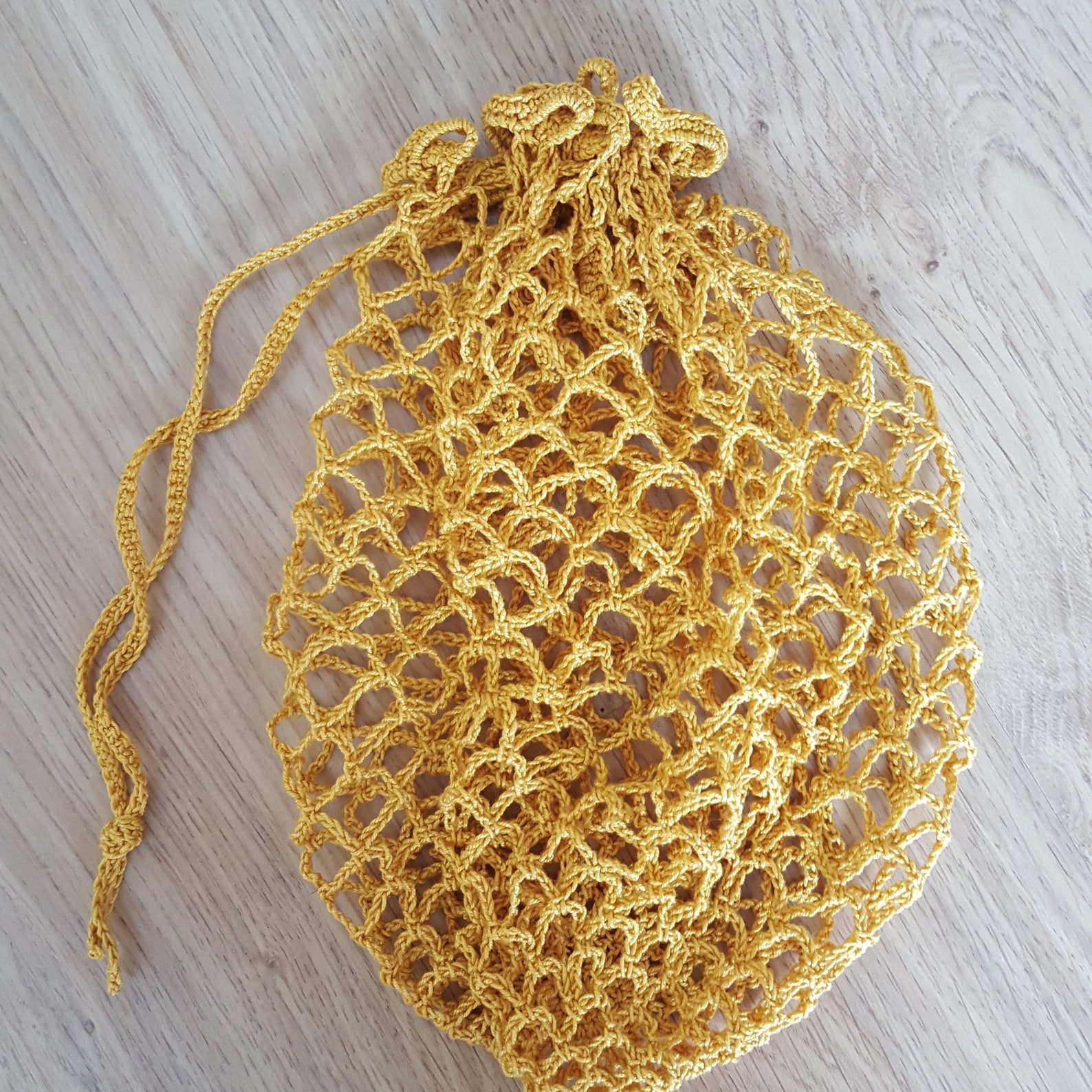 Crochet Drawstring Net Bag Pattern 3 Sizes Reusable Fruit - Etsy