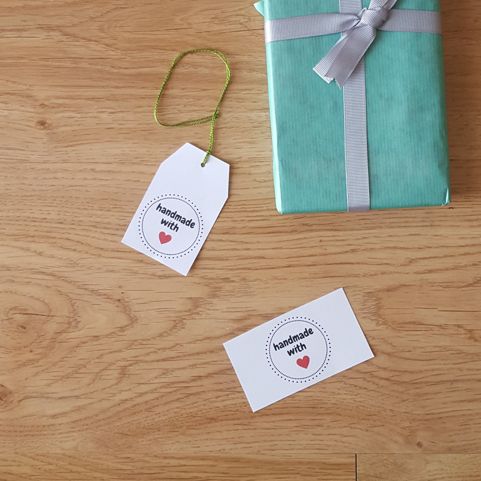 Printable Handmade With Love Gift Tags, Handmade With Love Cards, Made ...