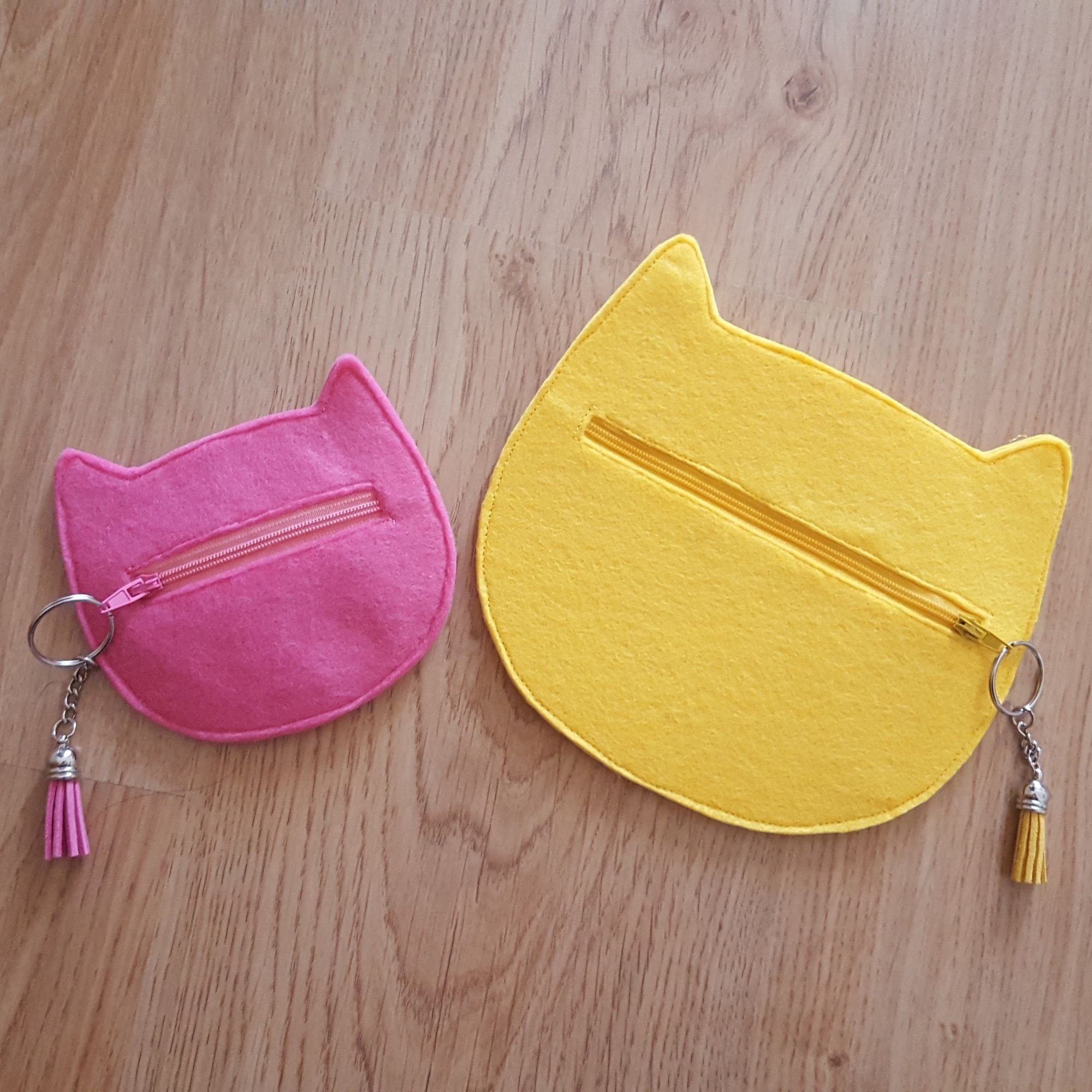 Cat Zipper Purse Sewing Pattern, Cat Felt Purse, Cat Coin Pouch, Cat ...