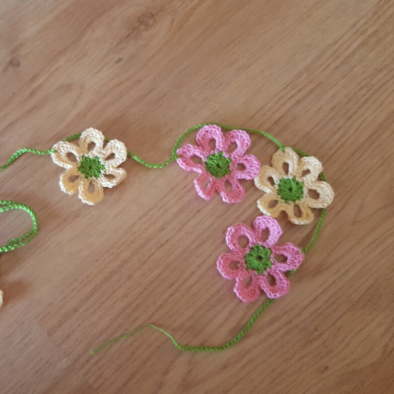 Crochet Flower Garland Pattern Crochet Party Garland - Etsy