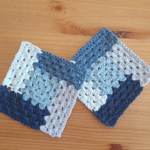 Color Block Crochet Table Set, Colorful Placemat Pattern, Crochet ...