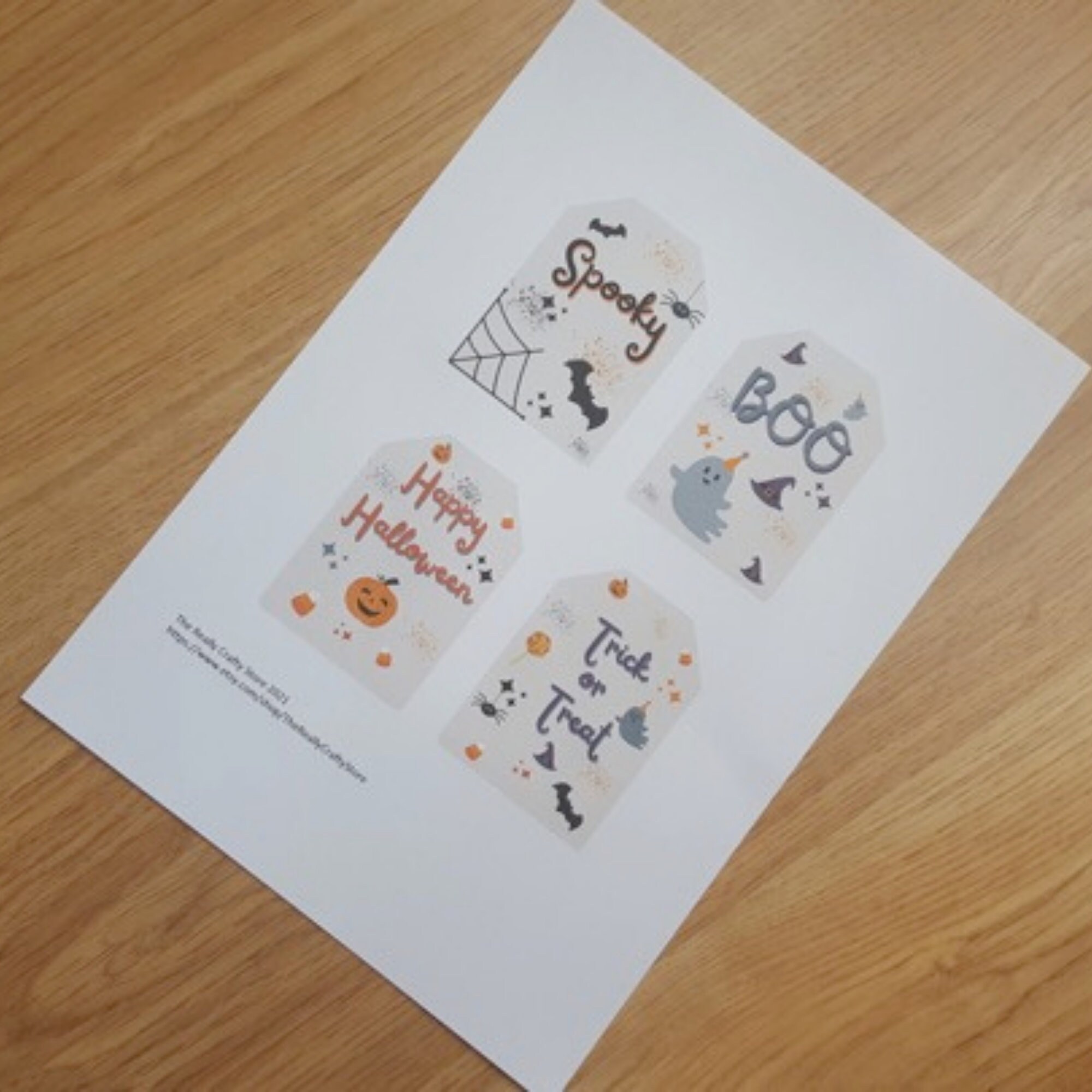 Printable Halloween Gift Tags, Happy Halloween Gift Tags, Halloween ...