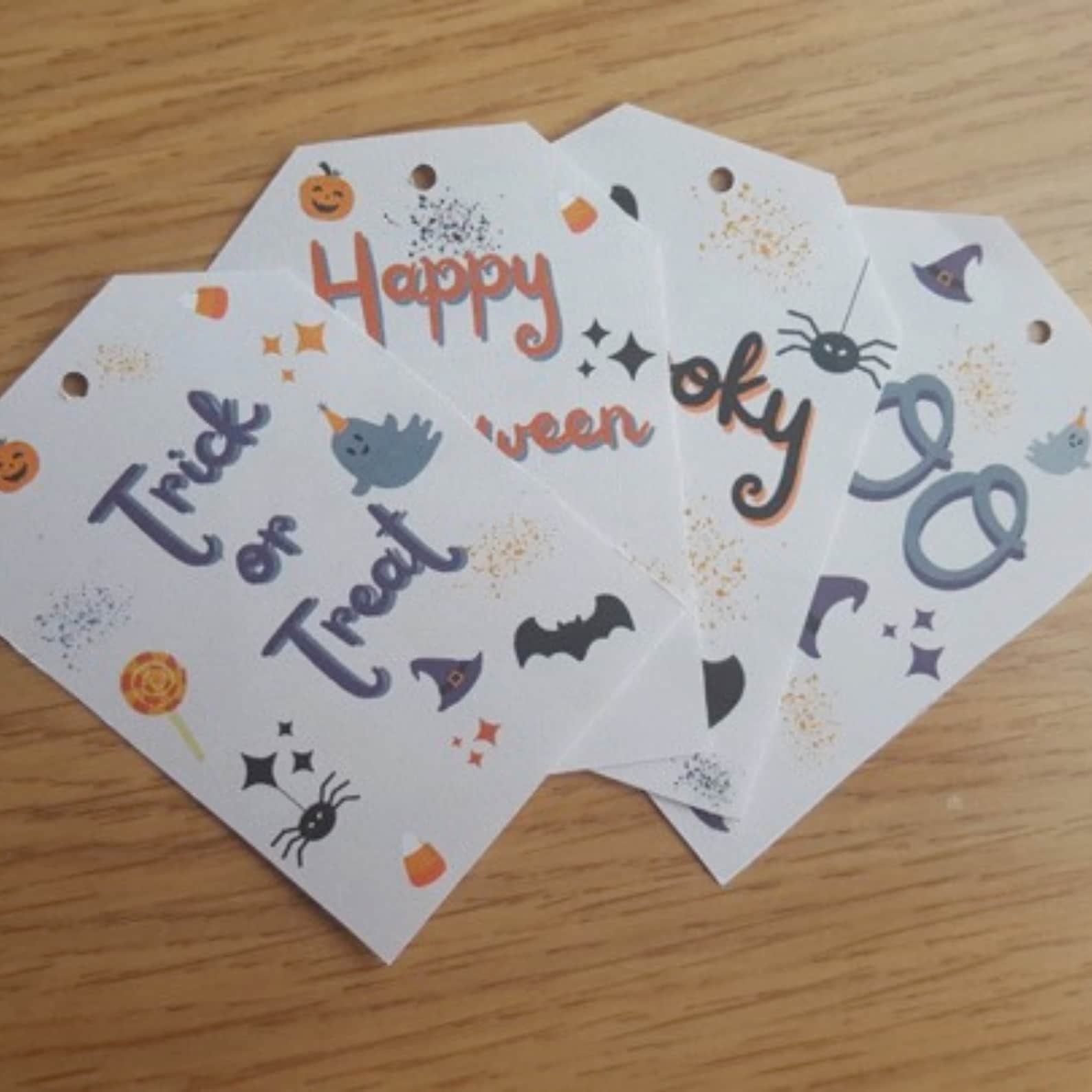 Printable Halloween Gift Tags Happy Halloween Gift Tags - Etsy