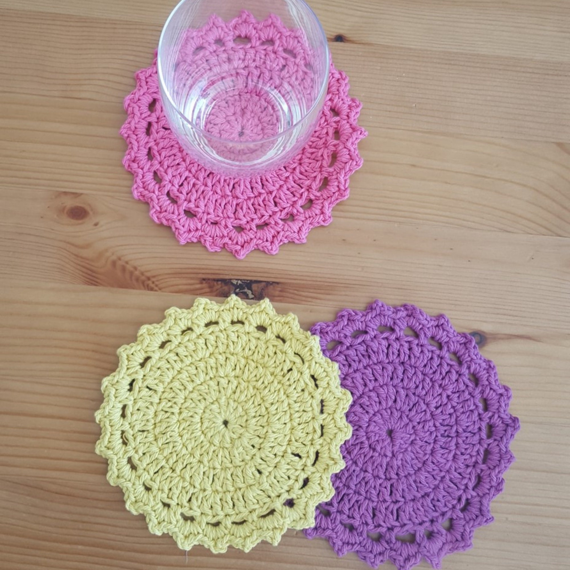 Easy Crochet Coasters Pattern for Beginners, Quick Crochet Pattern ...