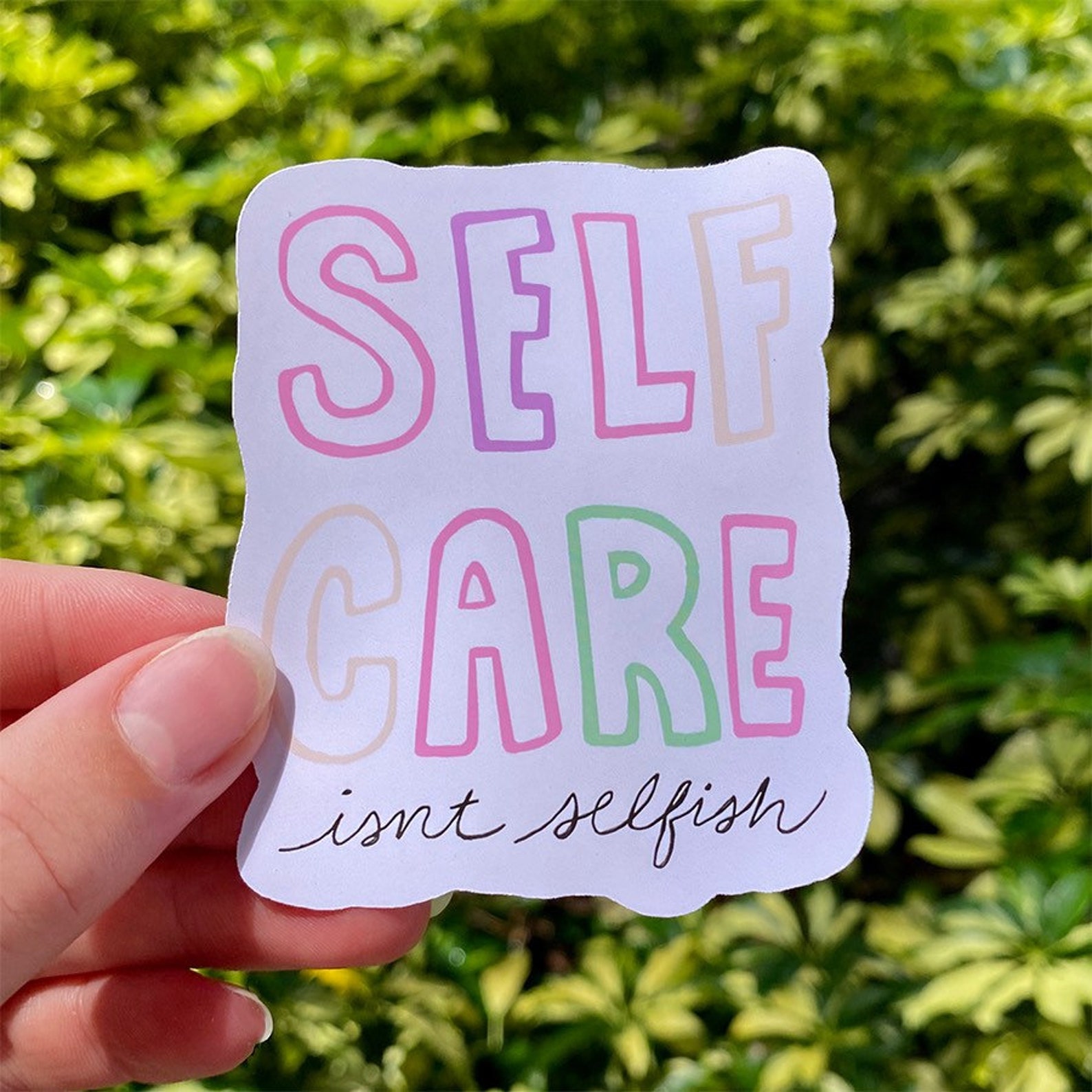 Self Care Isnt Selfish Sticker Self Care Sticker Self Care - Etsy