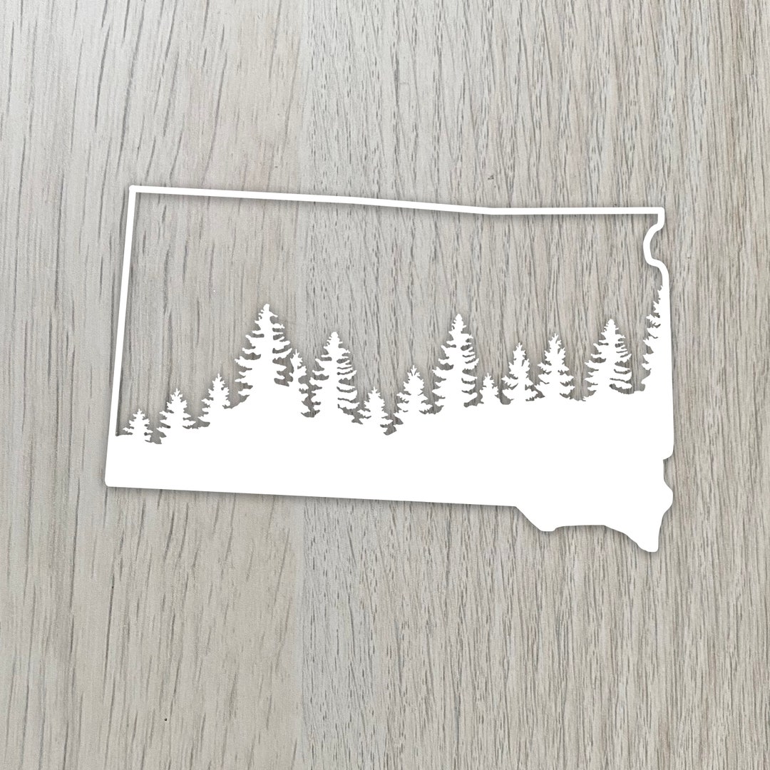 SD Trees Decal, South Dakota Decal, South Dakota Vinyl, South Dakota ...