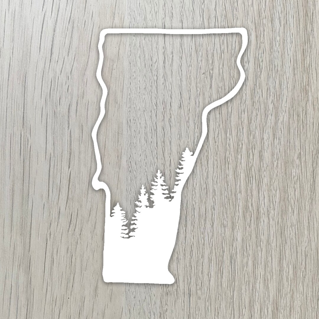VT Trees Decal Vermont Decal Vermont Vinyl VT Gifts - Etsy