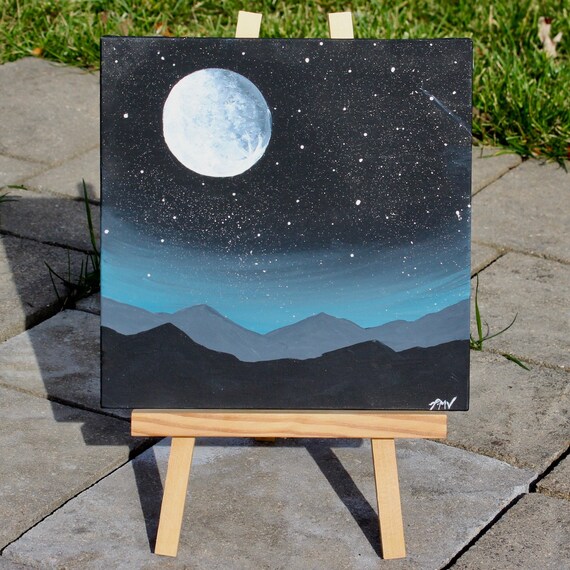 Simple Night Sky Painting