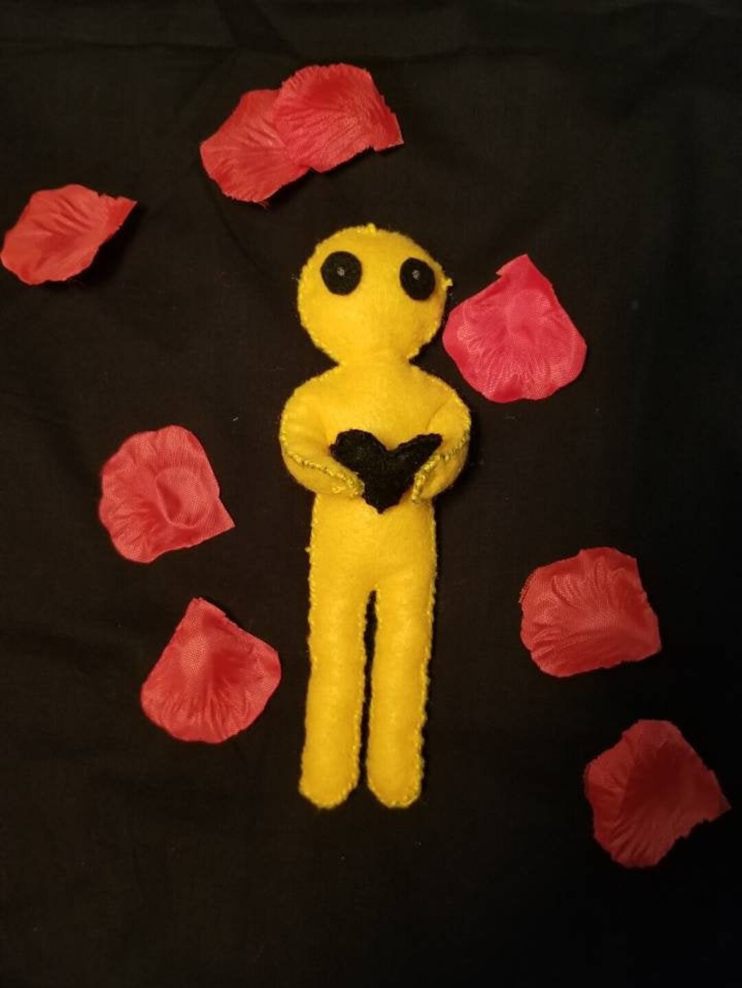 Bumblebee Poppet, Large Hand Sewn Yellow Doll With Black Eyes ...