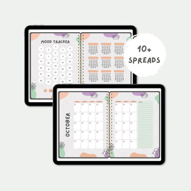 Printable October Bullet Journal // Digital October Bullet - Etsy