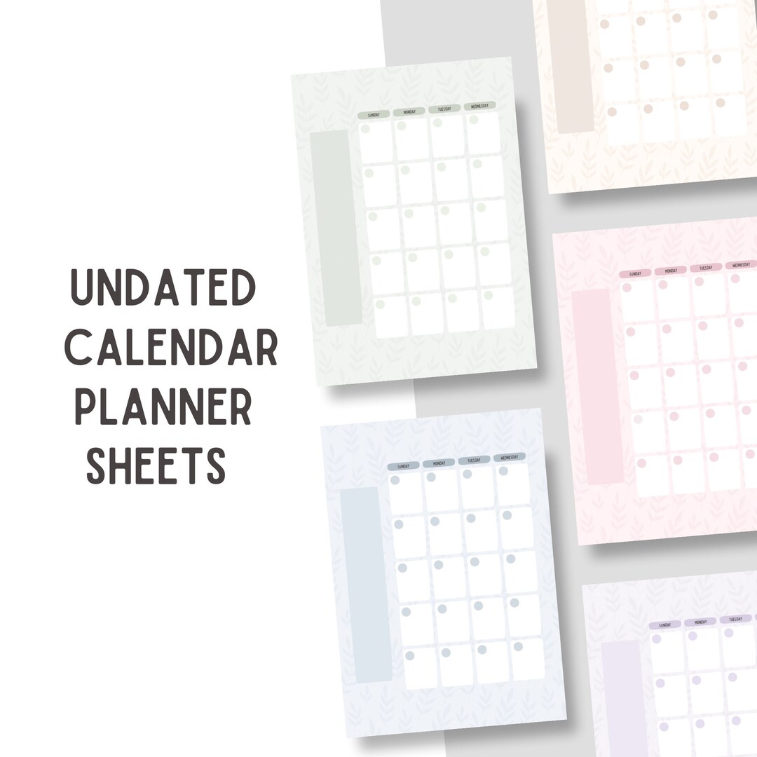 Planner // Printable Planner Spreads // Digital Planner Spreads for ...