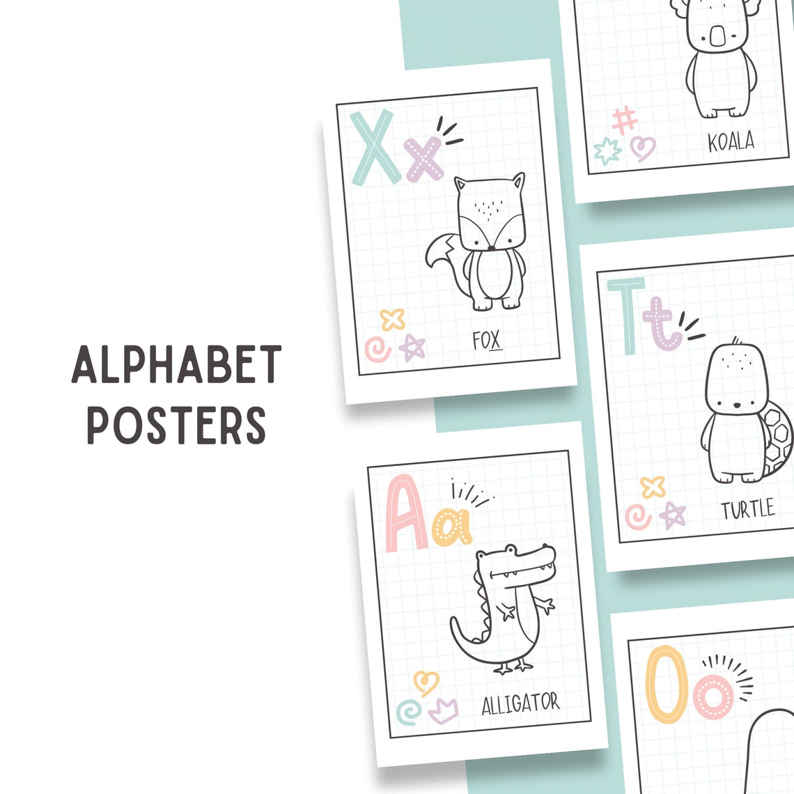 Classroom Decor // Classroom Alphabet // Alphabet Cards // Pastel ...