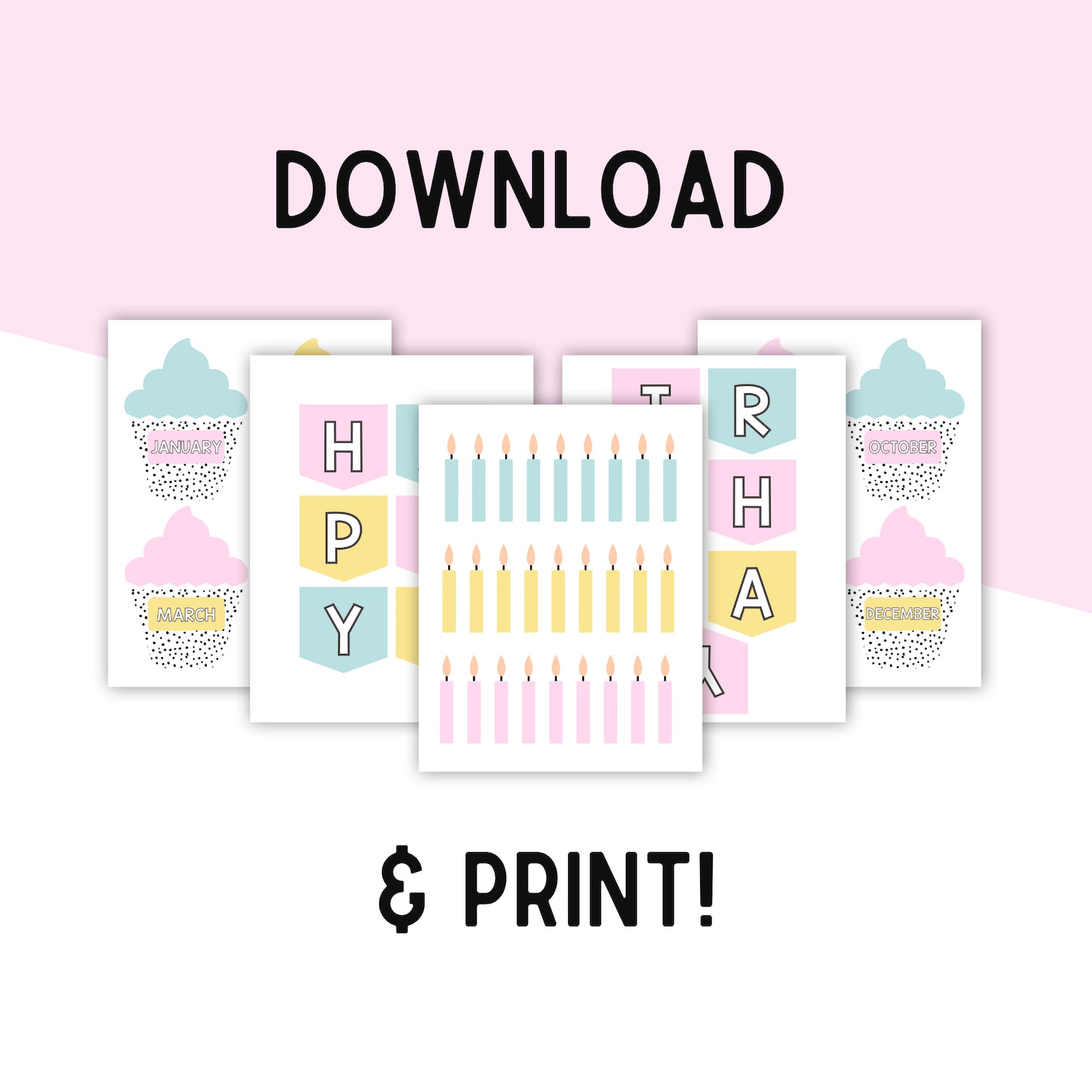 Classroom Birthday Board // Birthday Cupcakes // Student Birthdays ...