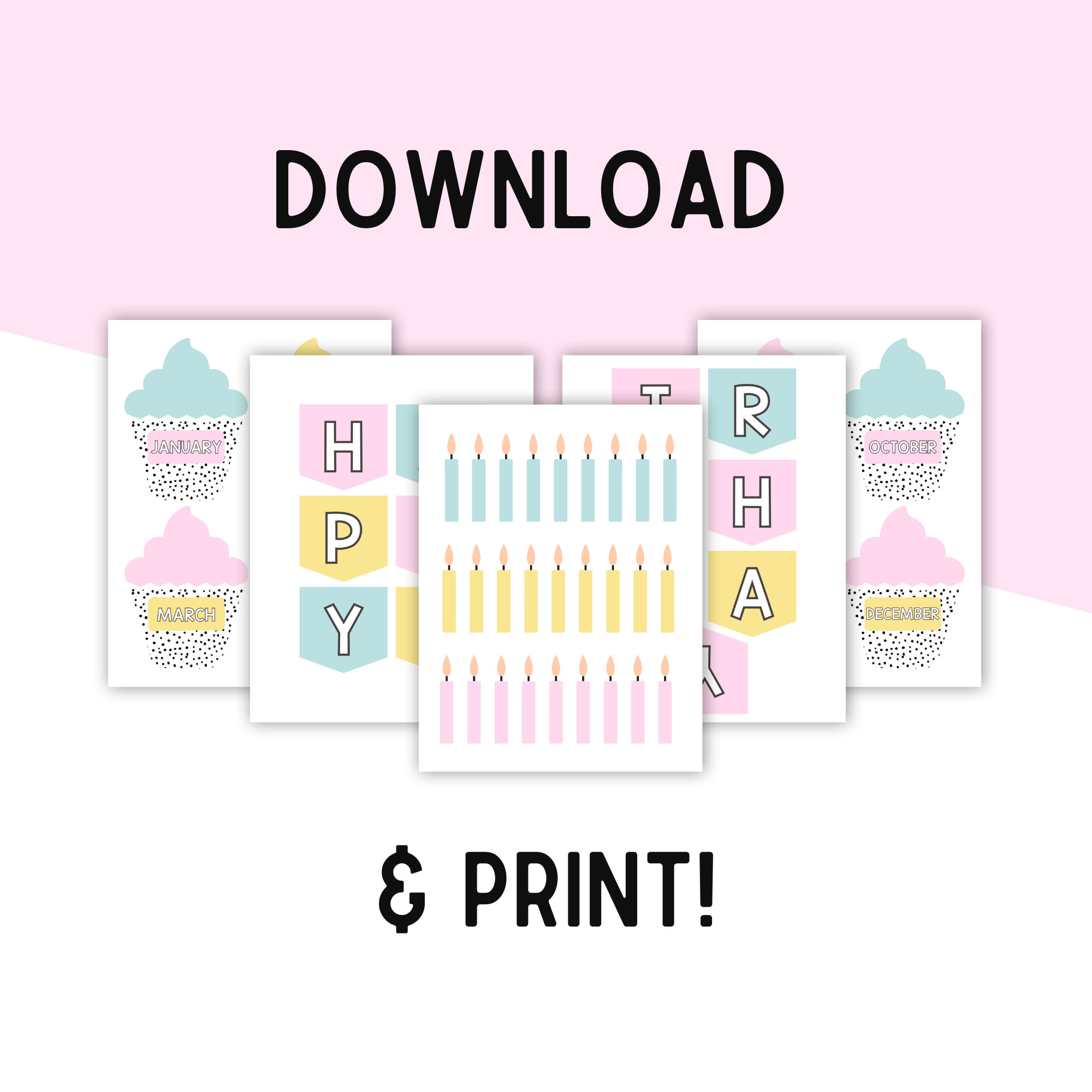 Classroom Birthday Board // Birthday Cupcakes // Student Birthdays ...