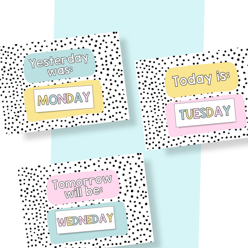 Classroom Calendar // Pocket Chart Calendar // Printable Calendar ...