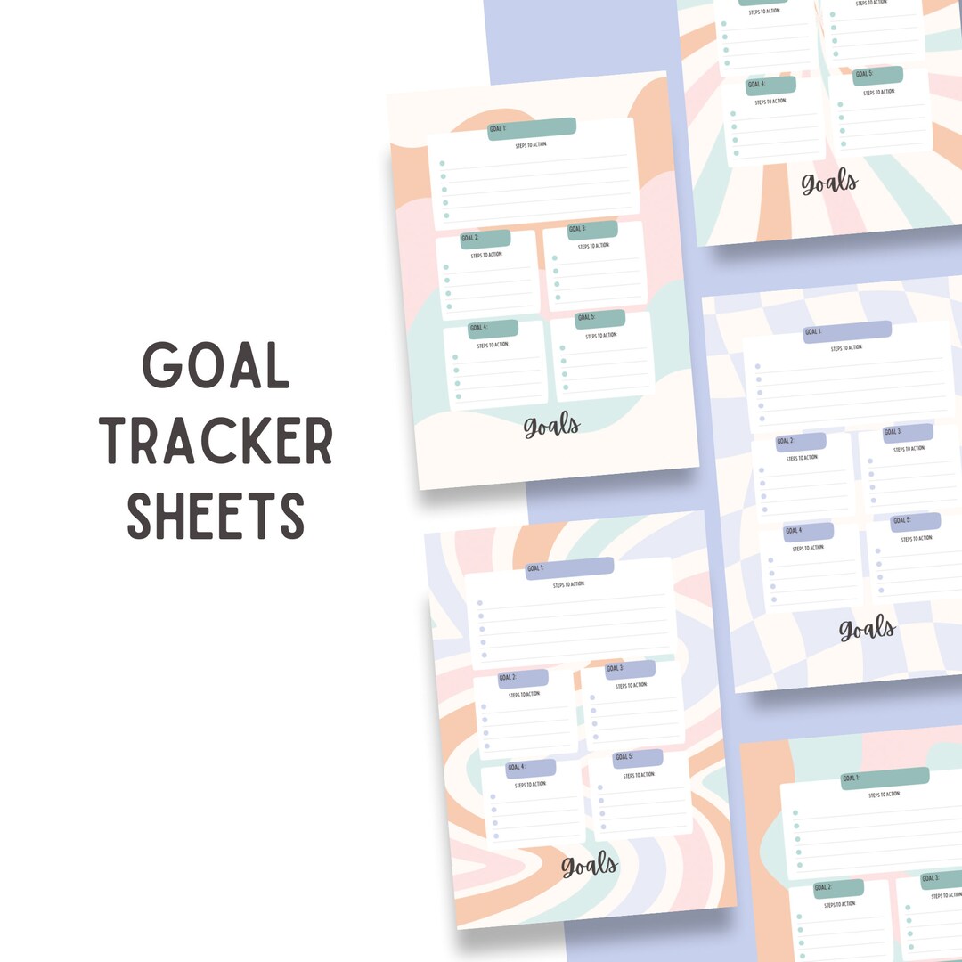 Retro Planner // Printable Planner Spreads // Digital Planner Spreads ...