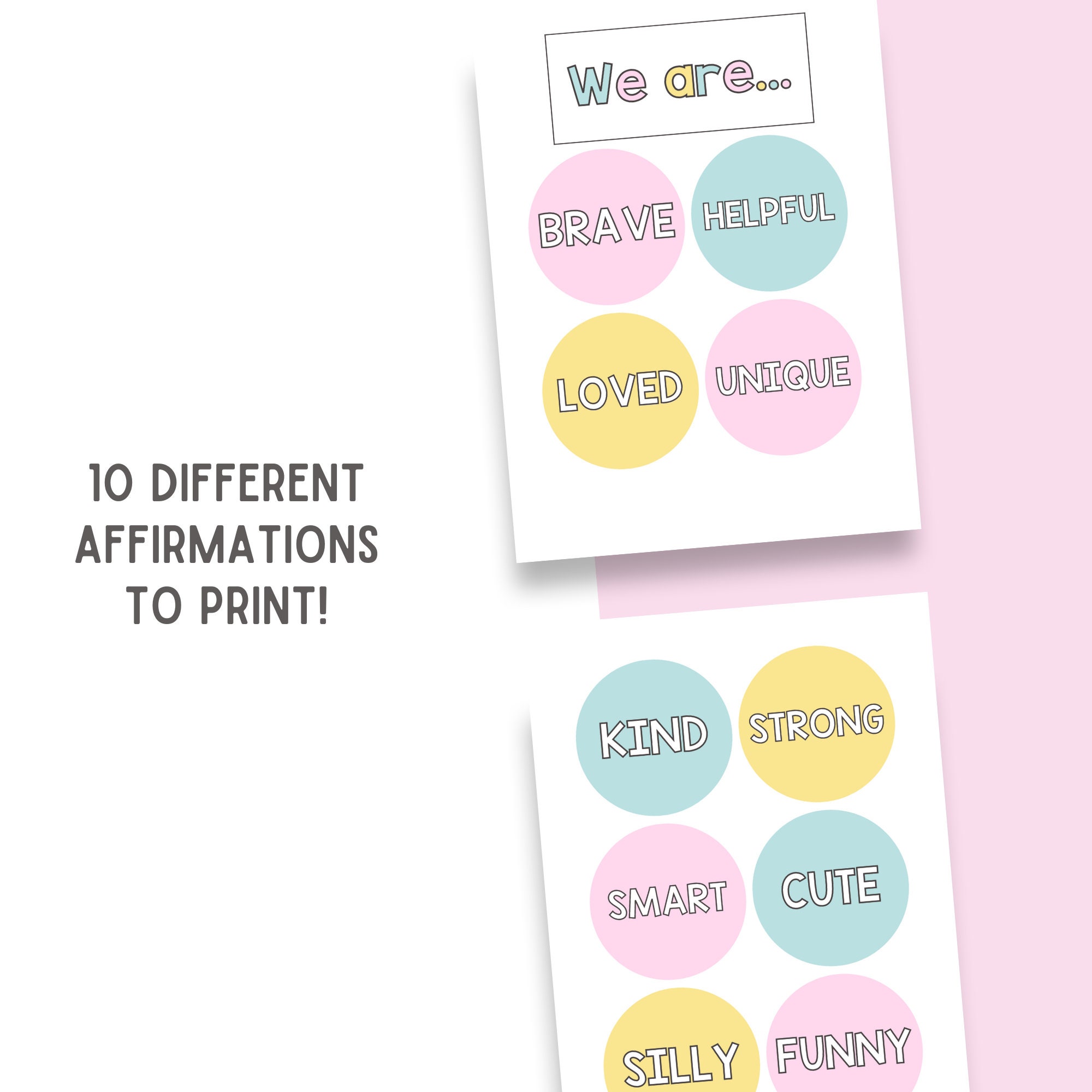 Classroom Decor // Student Affirmations // Affirmation Cards for Kids ...
