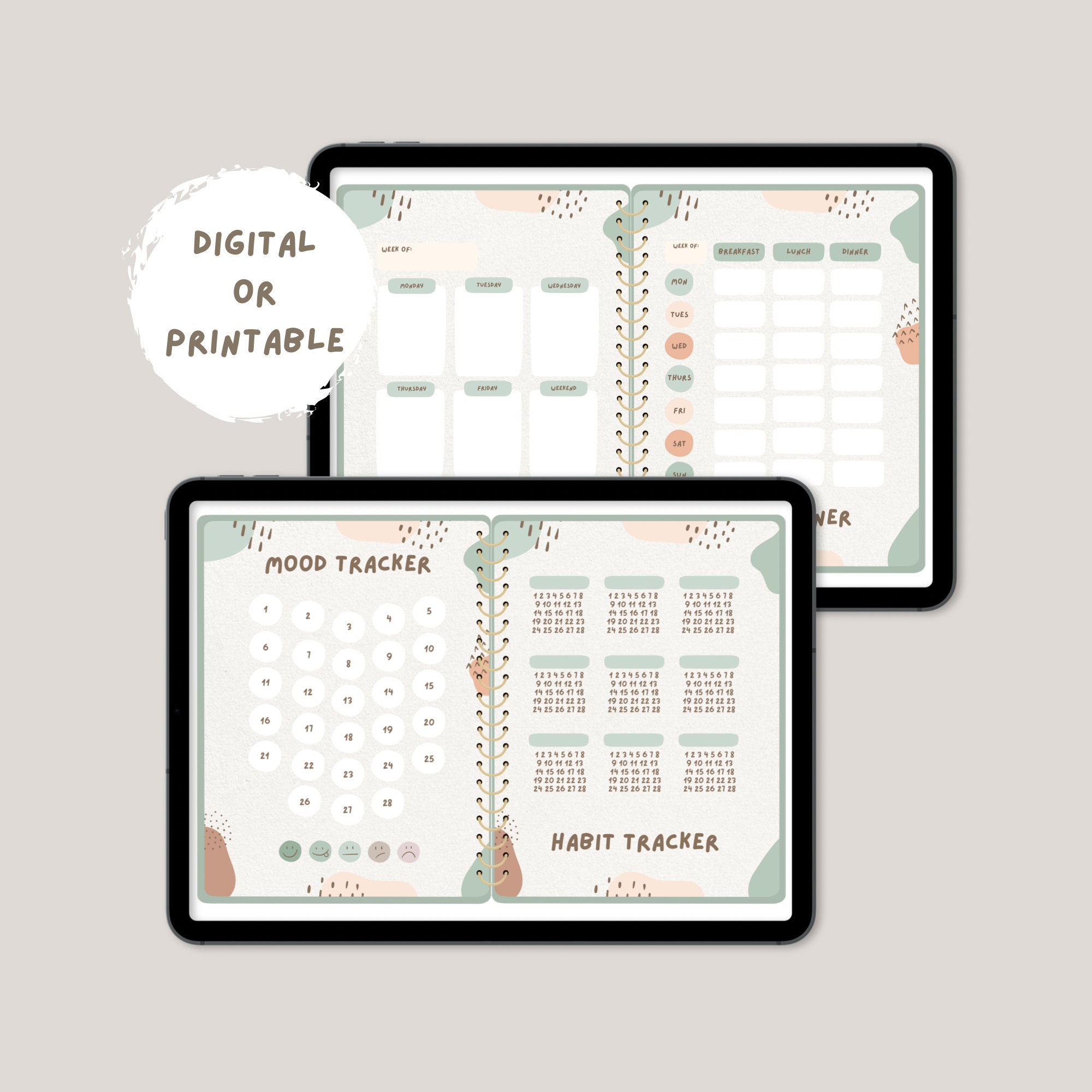 Printable Bullet Journal // Digital Bullet Journal for Goodnotes ...