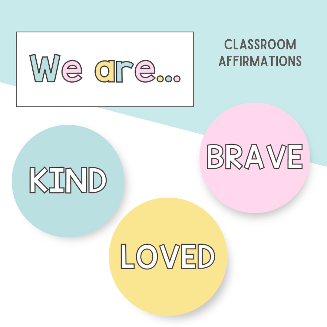 Classroom Decor // Student Affirmations // Affirmation Cards for Kids ...