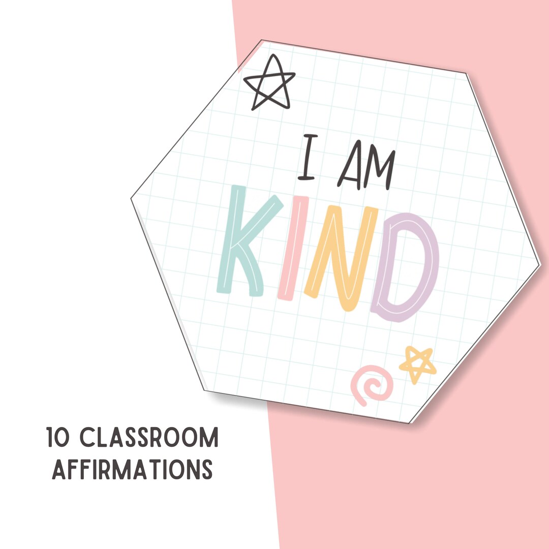 Classroom Decor // Student Affirmations // Affirmations for Kids ...