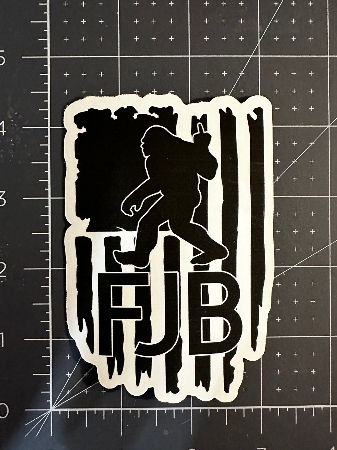 FJB Distressed American Flag Sticker - Etsy