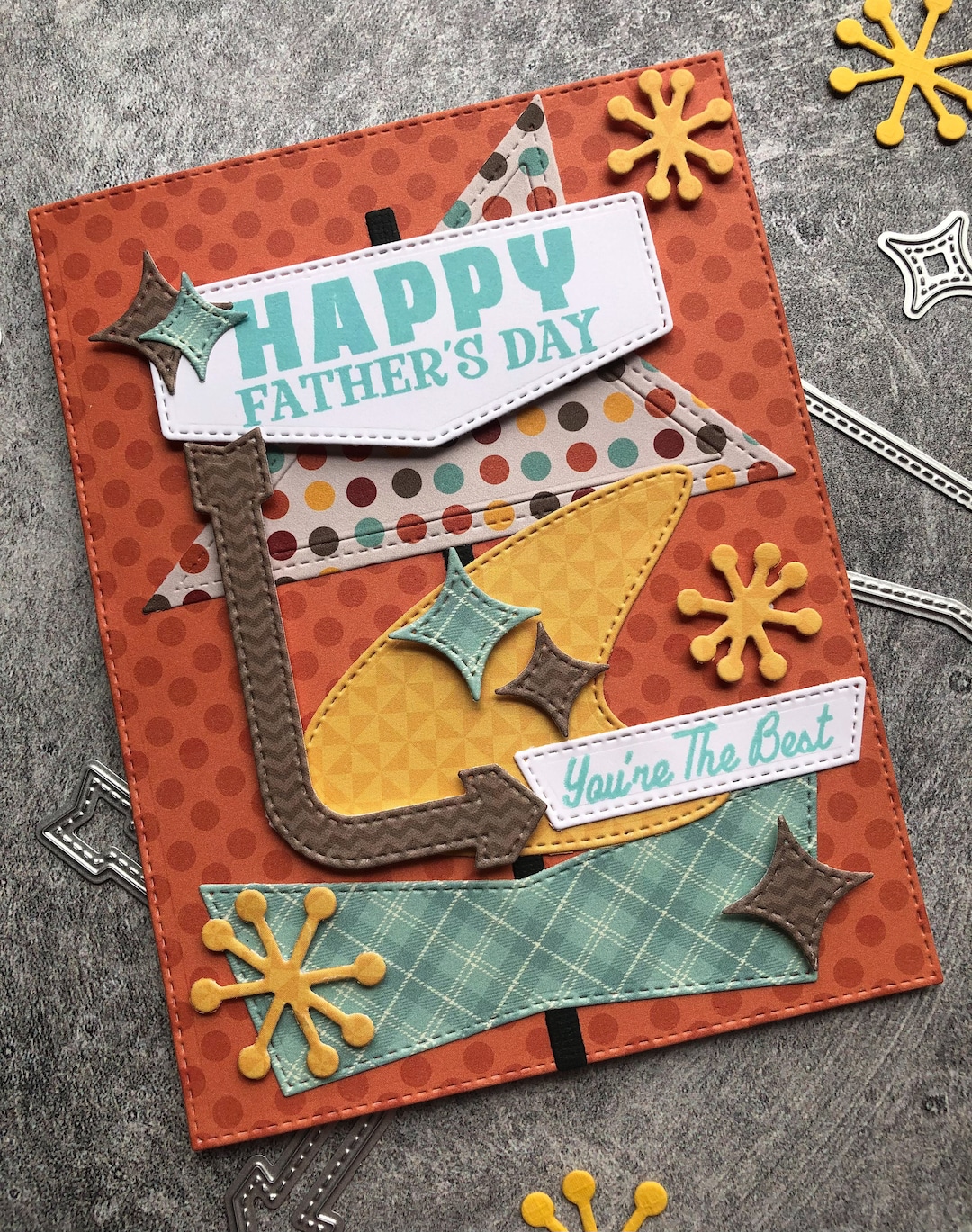 Father's Day Card, Card for Dad, Card for Father, Retro Father's Day ...