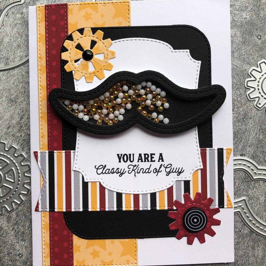 Mustache Birthday Card, Birthday Card for Him, Birthday Card for Dad ...
