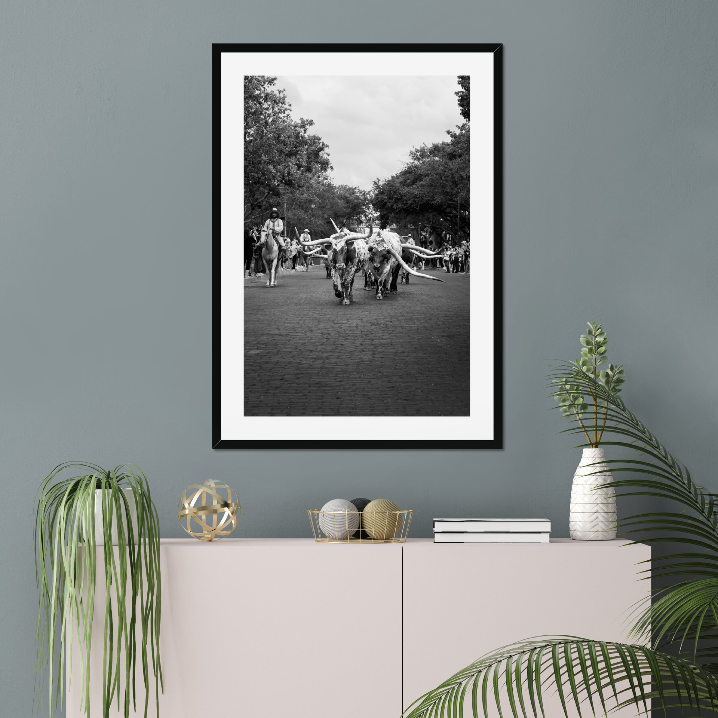 Fort Worth Stockyards Cattle Drive Photo: Texas Longhorn Art Print ...