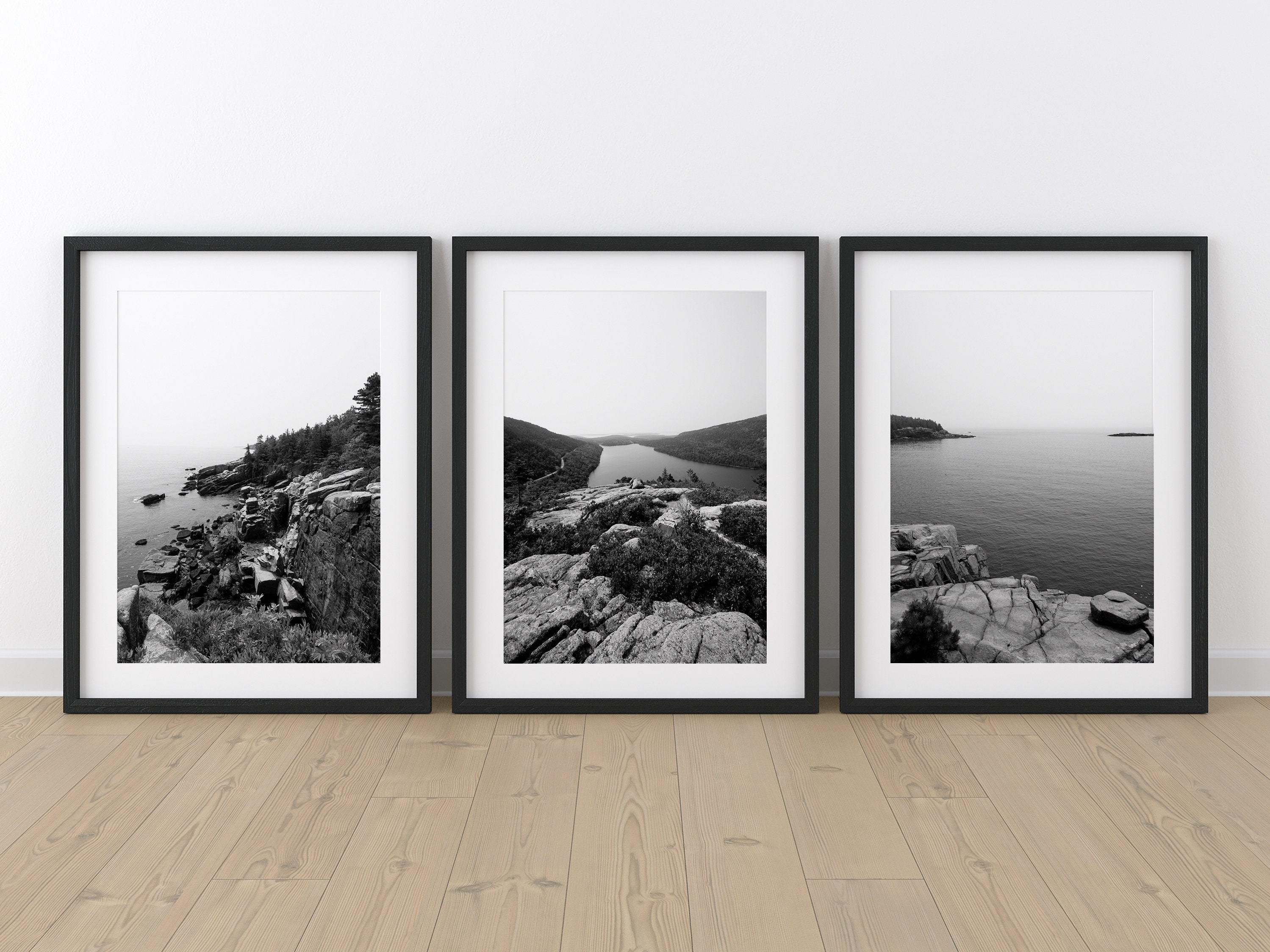 Acadia National Park Three Photo Print Set | Mount Desert Island Art - Etsy