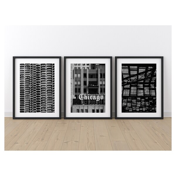 Triptych Architecture Art - Etsy