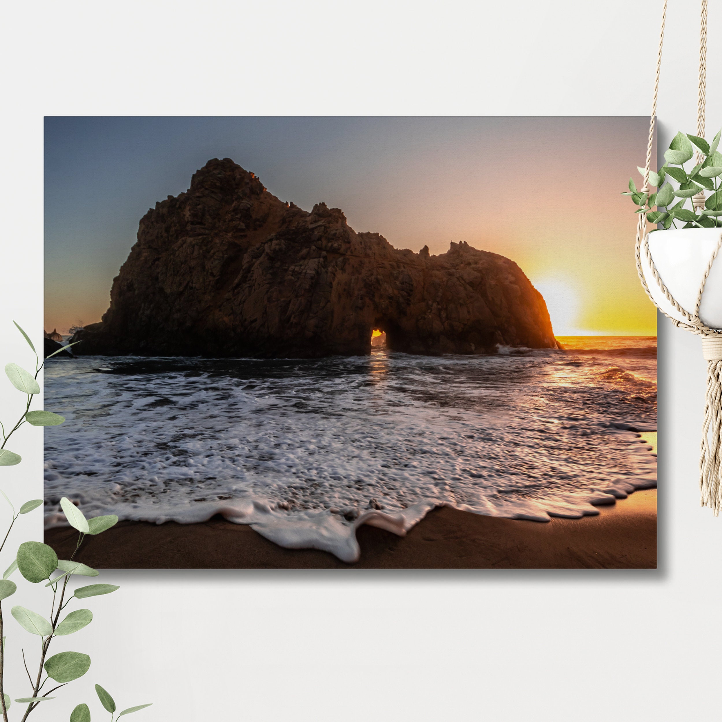 Keyhole Rock Photo Print | Pfeiffer Beach | Big Sur | California Sunset ...