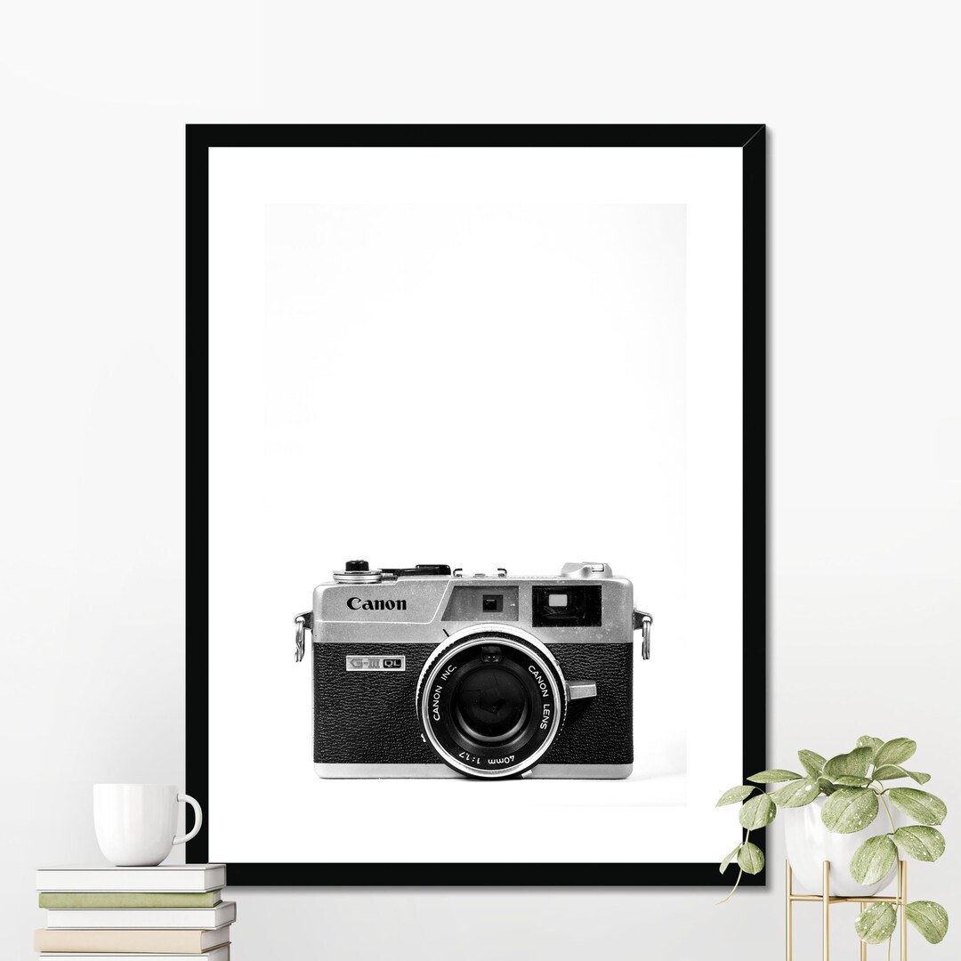 Vintage Canon Camera Photo Print, Film Camera, Gift for Photographers ...